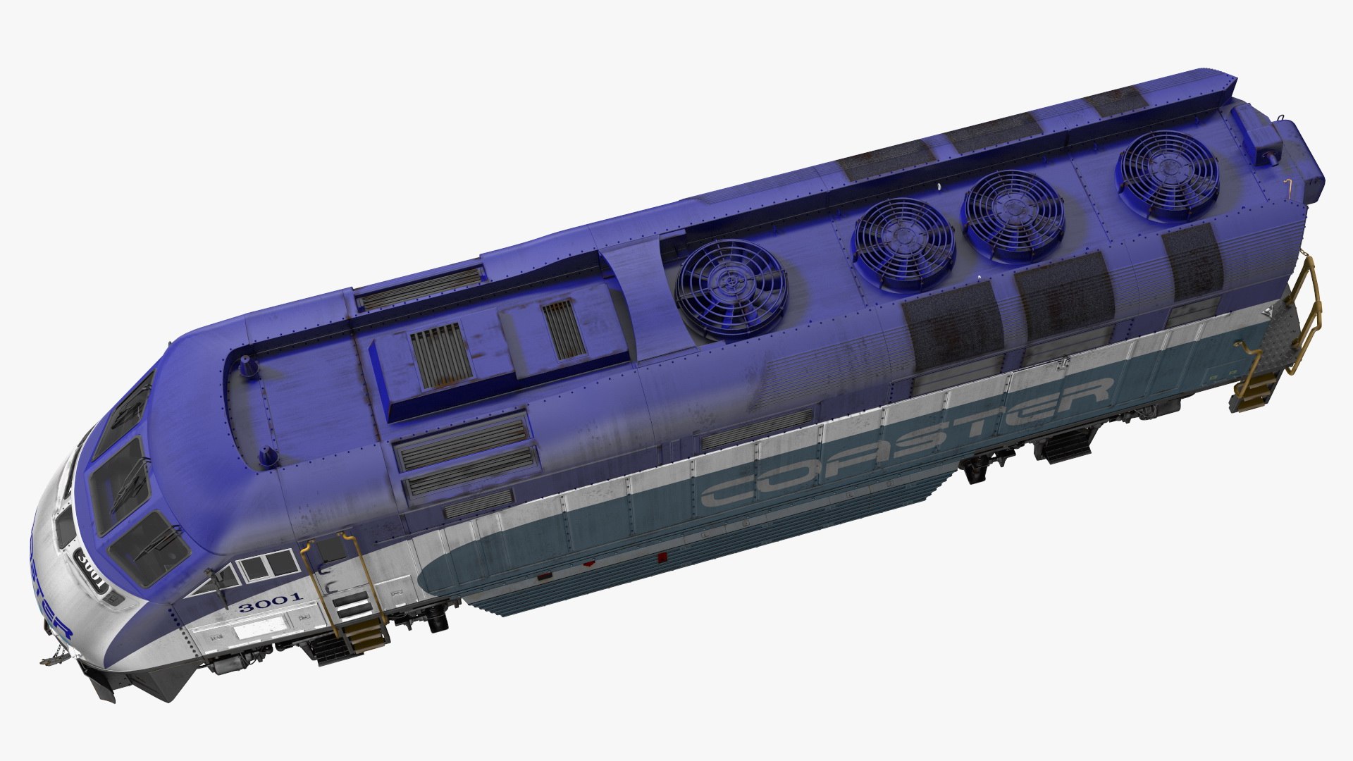 Coaster F59PHI Locomotive 3D model - TurboSquid 2176930