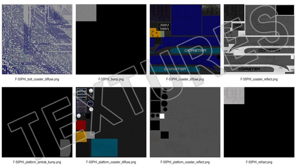 modelo 3d Locomotora Coaster F59PHI - TurboSquid 2176930