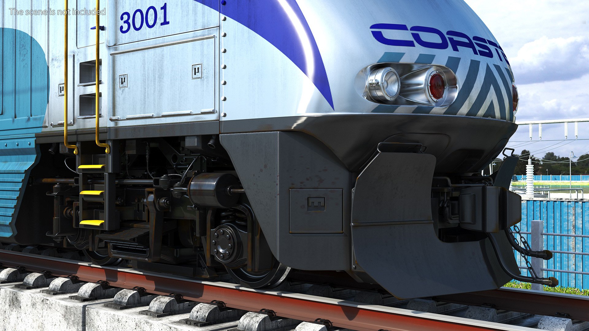 Coaster F59PHI Locomotive 3D Model - TurboSquid 2176930