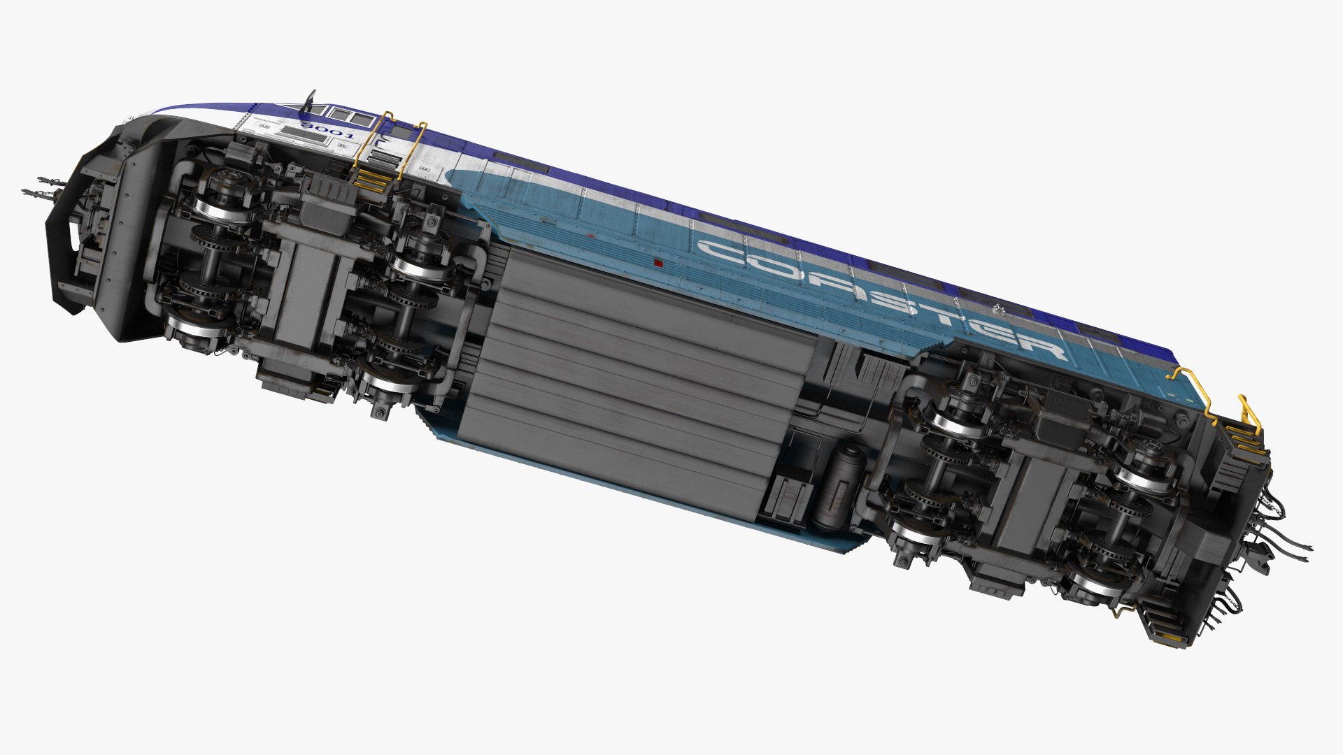 Coaster F59PHI Locomotive 3D model - TurboSquid 2176930