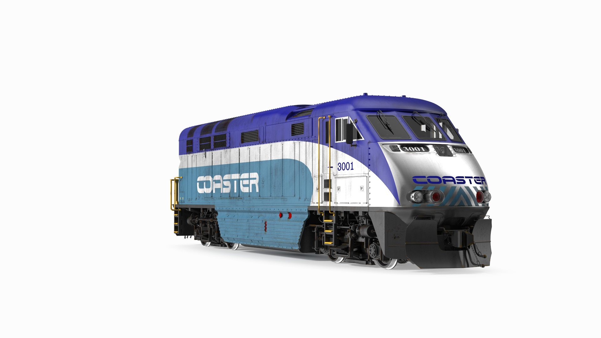 Coaster F59PHI Locomotive 3D Model - TurboSquid 2176930