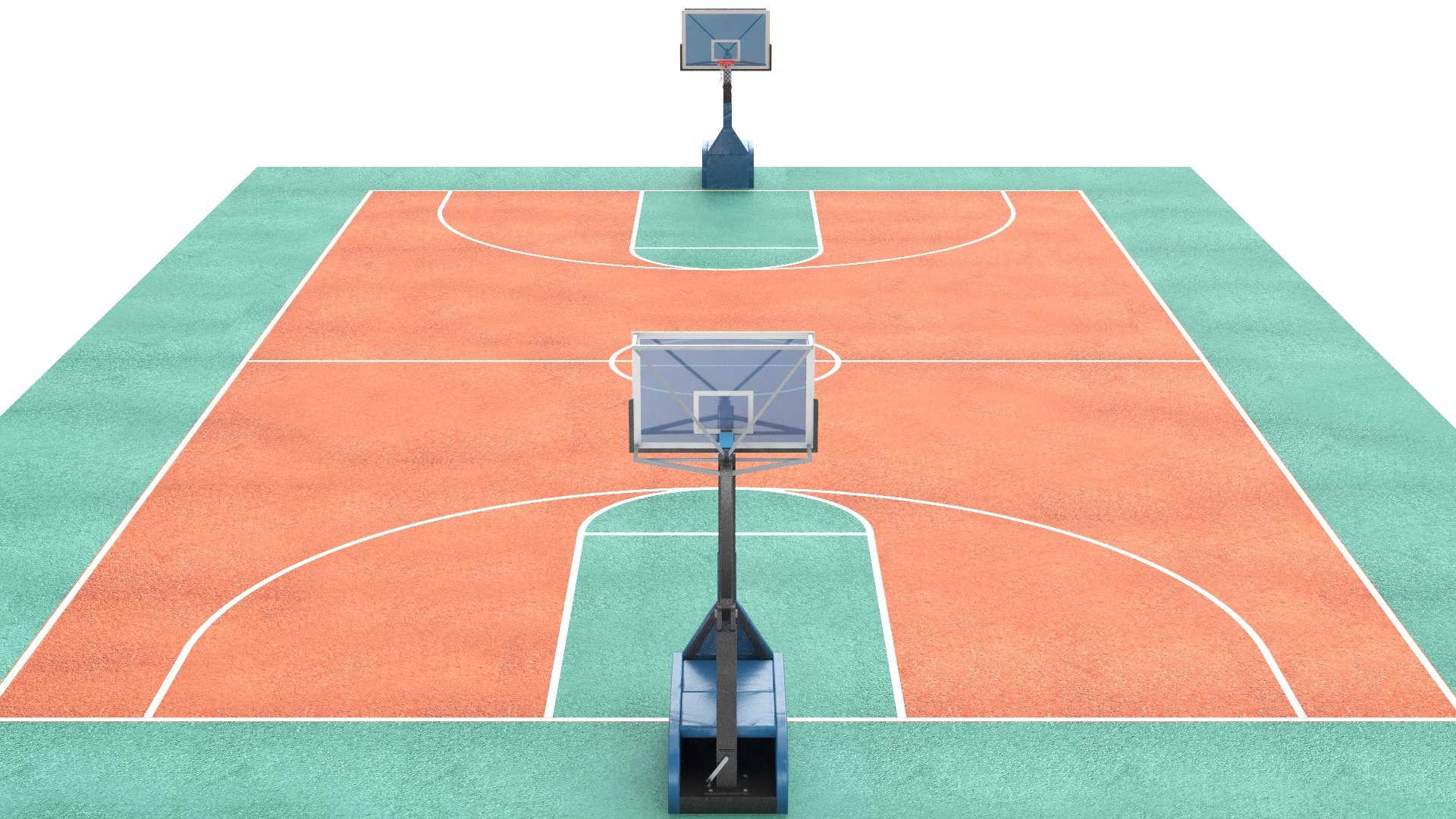 Real Basketball Pitch Model - TurboSquid 1474965