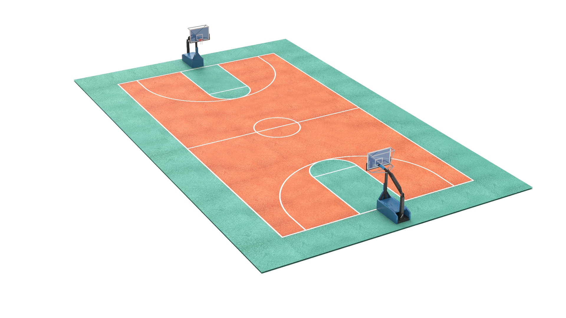 Real Basketball Pitch Model - TurboSquid 1474965