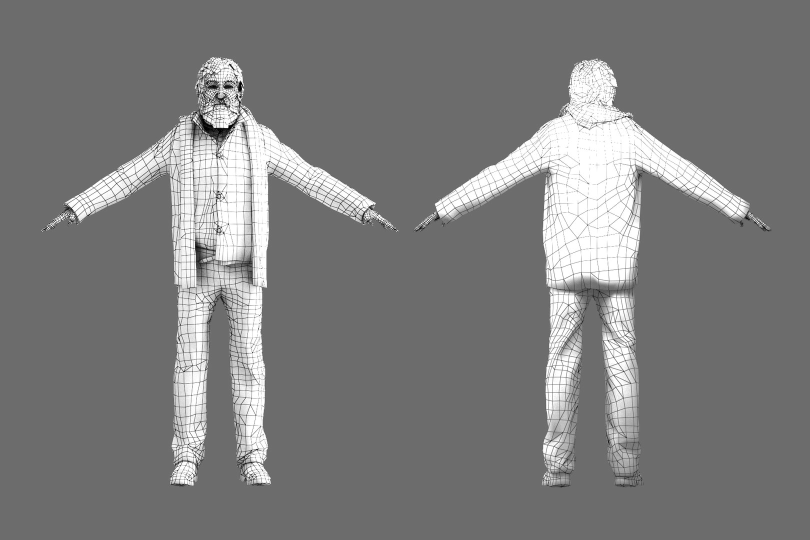 3D Homeless Person Model - TurboSquid 1772355