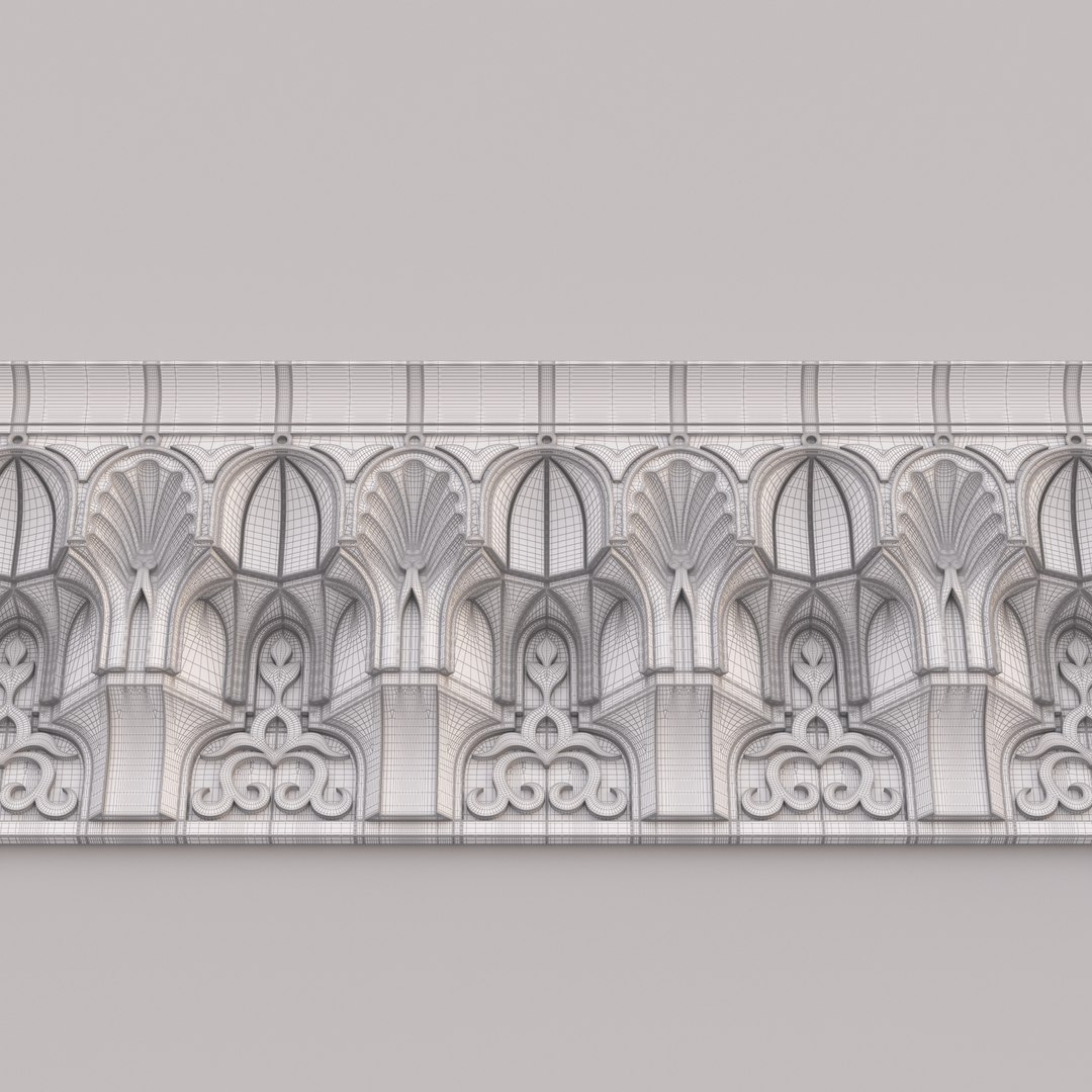 Classic Islamic Cornice 3D Model - TurboSquid 1998379