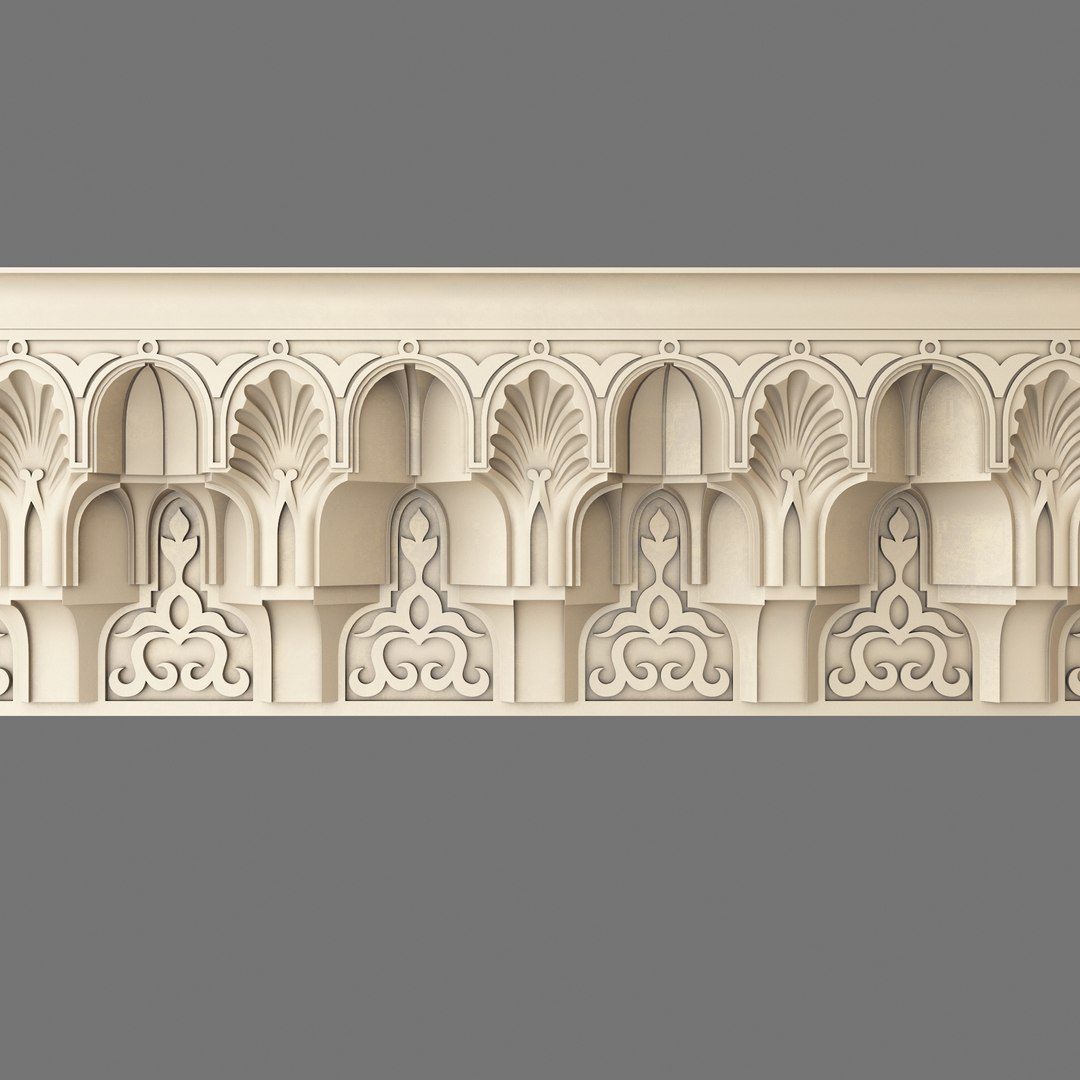 Classic Islamic Cornice 3D model - TurboSquid 1998379