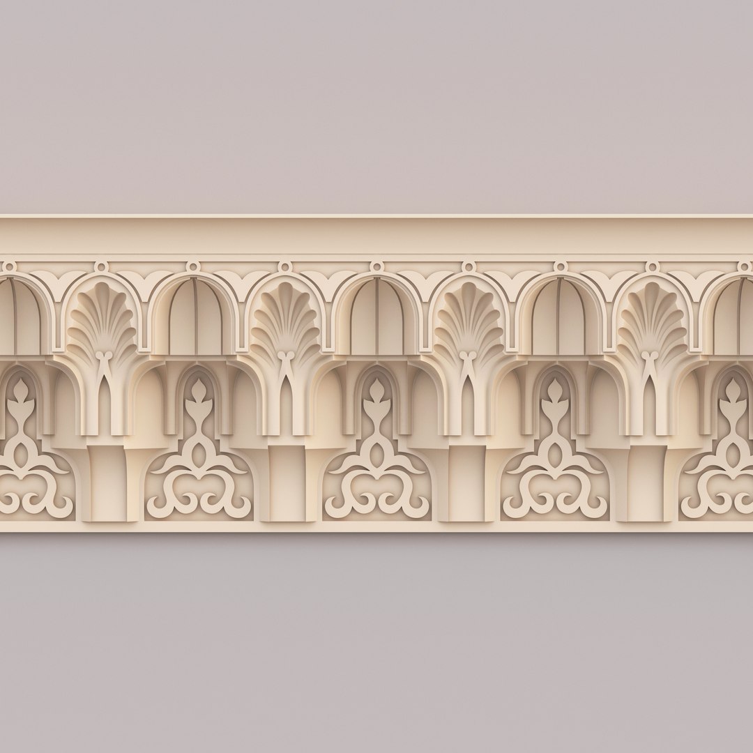 Classic Islamic Cornice 3D Model - TurboSquid 1998379