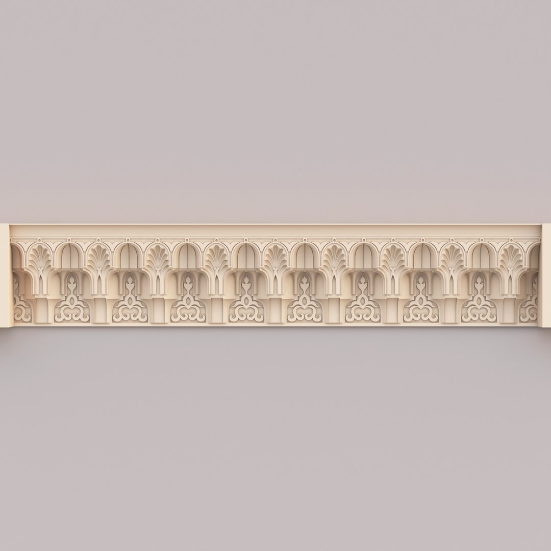 Classic Islamic Cornice 3D Model - TurboSquid 1998379