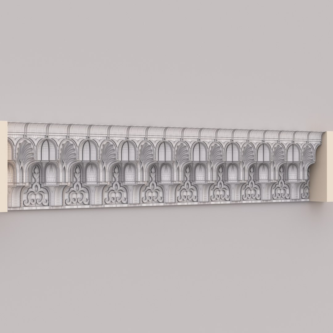 Classic Islamic Cornice 3D Model - TurboSquid 1998379