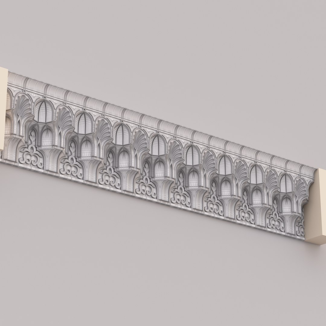 Classic Islamic Cornice 3D Model - TurboSquid 1998379