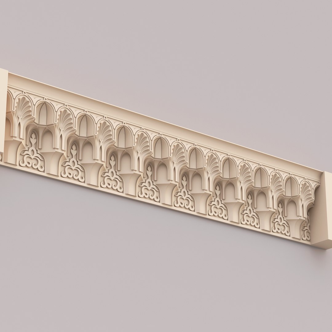Classic Islamic Cornice 3D Model - TurboSquid 1998379