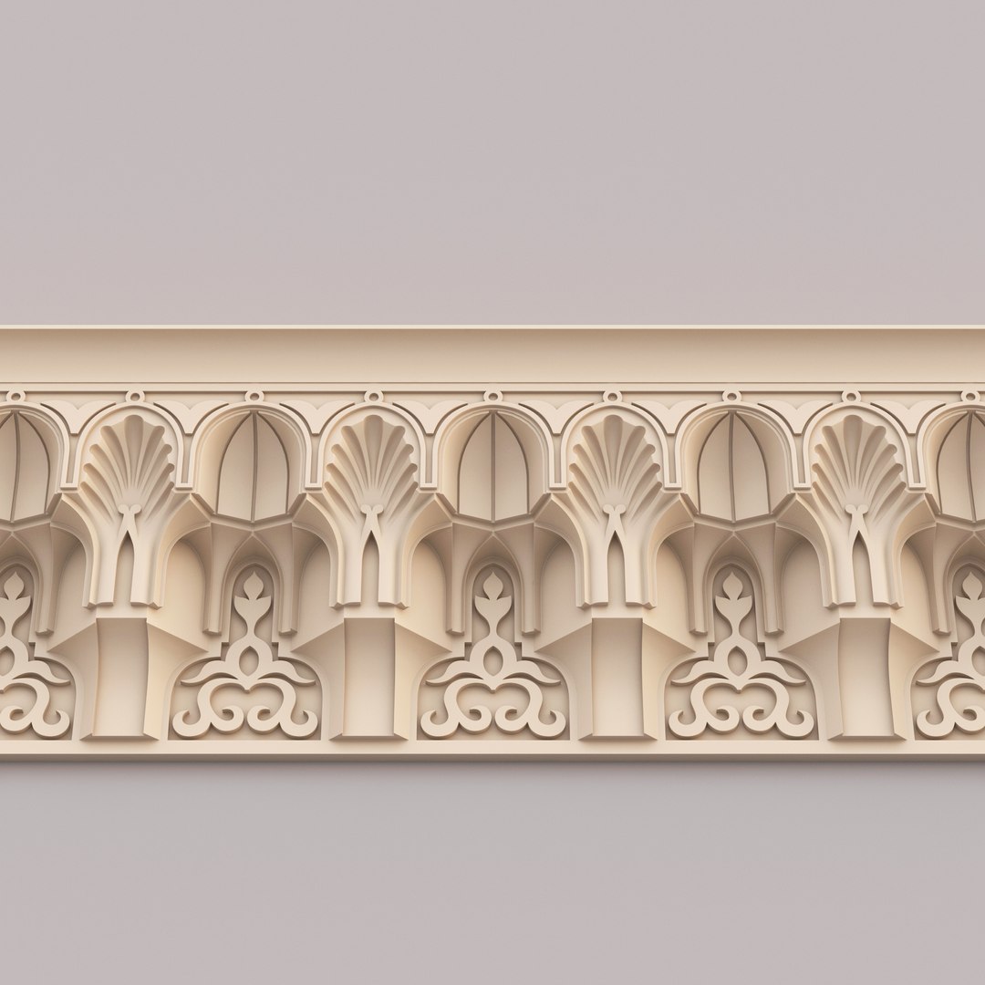 Classic Islamic Cornice 3D Model - TurboSquid 1998379