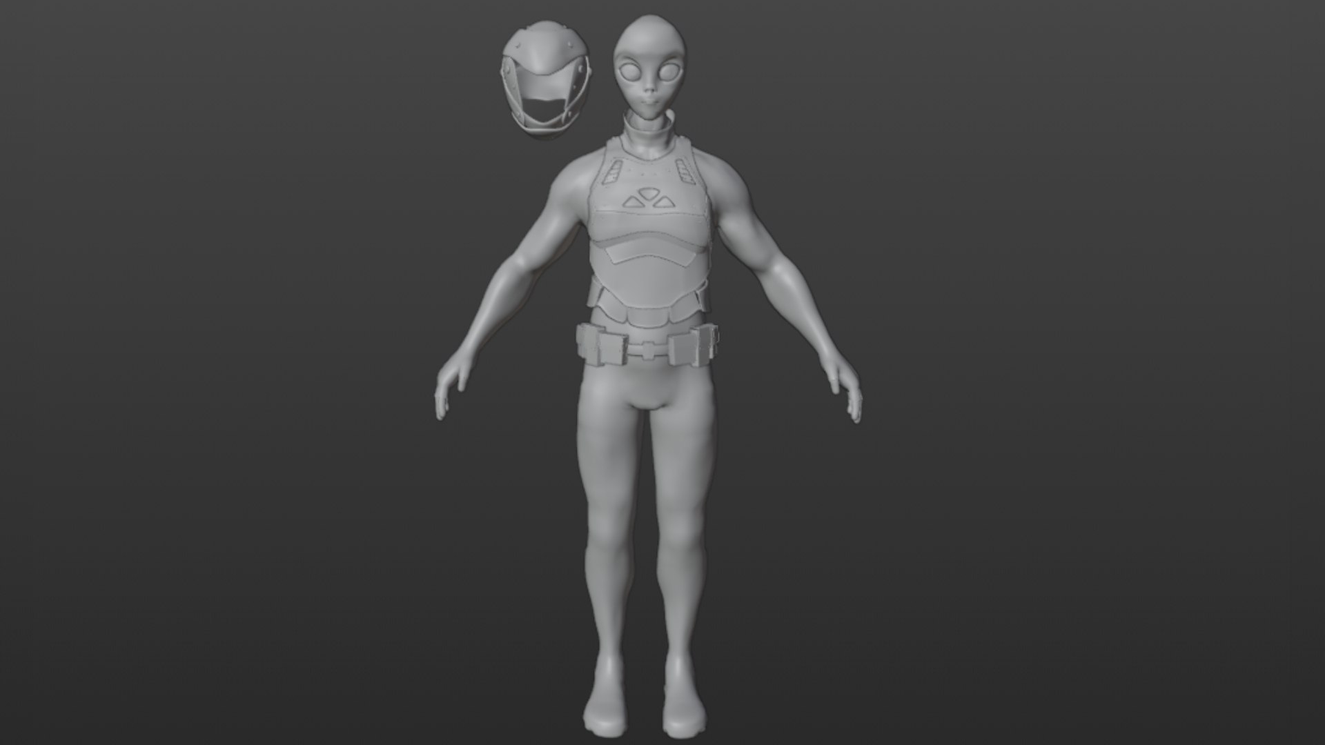 3D 3D Alien Model - TurboSquid 2129972