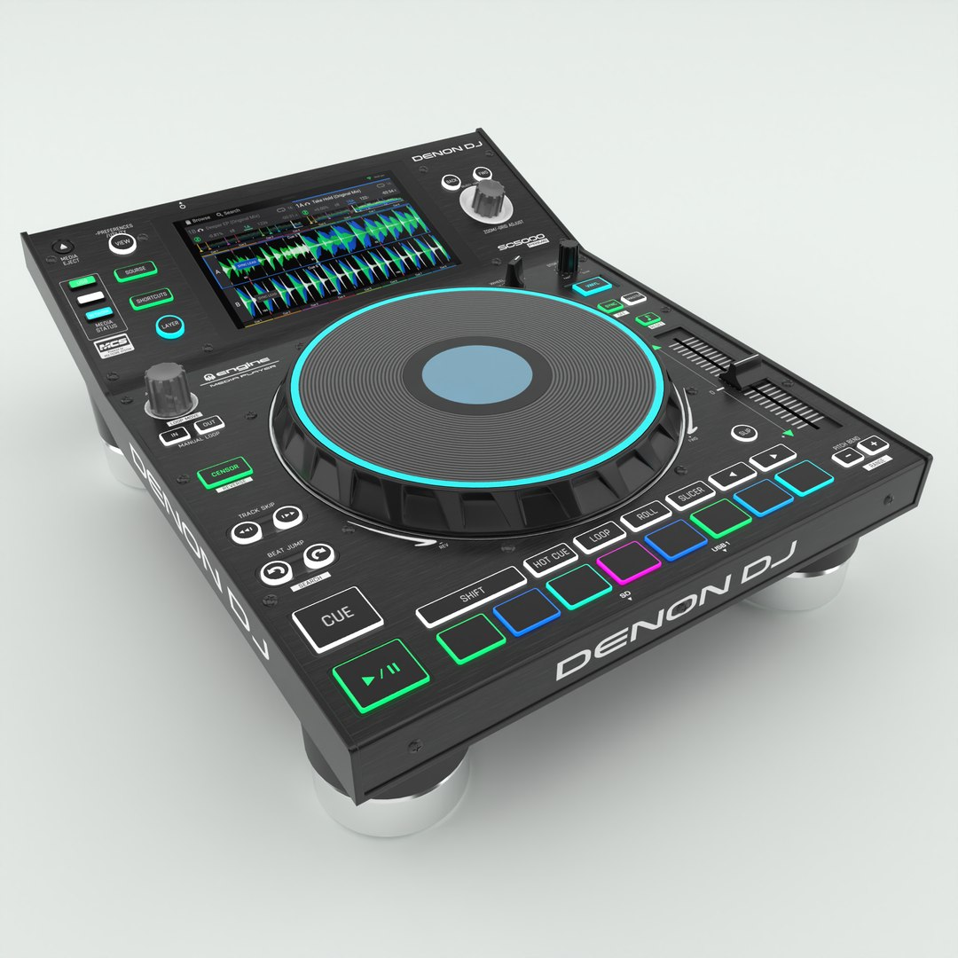 Denon DJ Media Player SC5000 PRIME And Pioneer DJM-A9 Mixer Model - TurboSquid 2121800