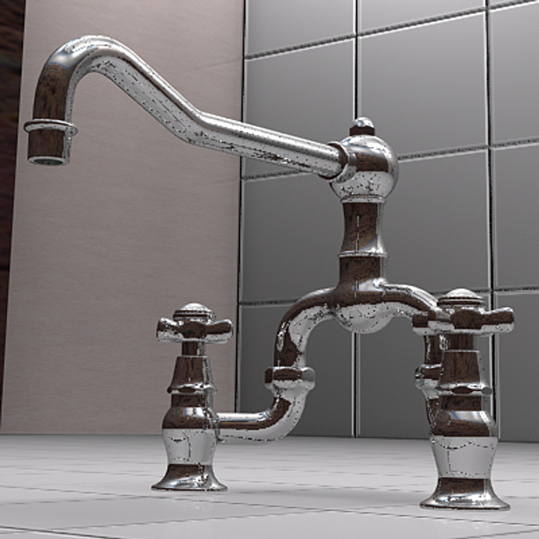 realistic brasstech polished 3d model