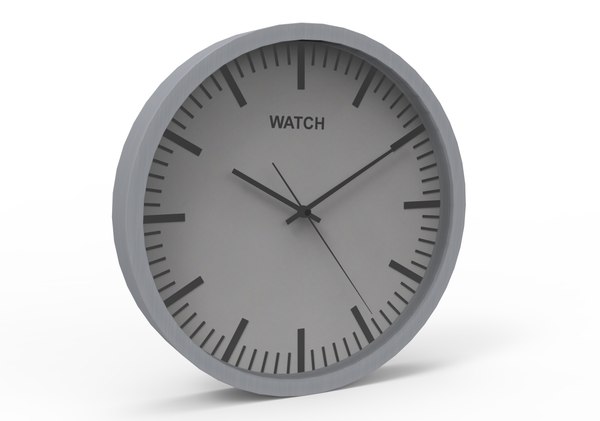 Wall Watch 3D model - TurboSquid 1803618