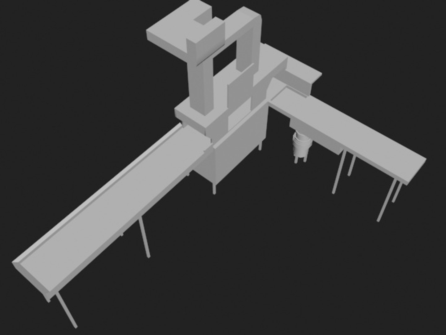 3d model industrial washing station