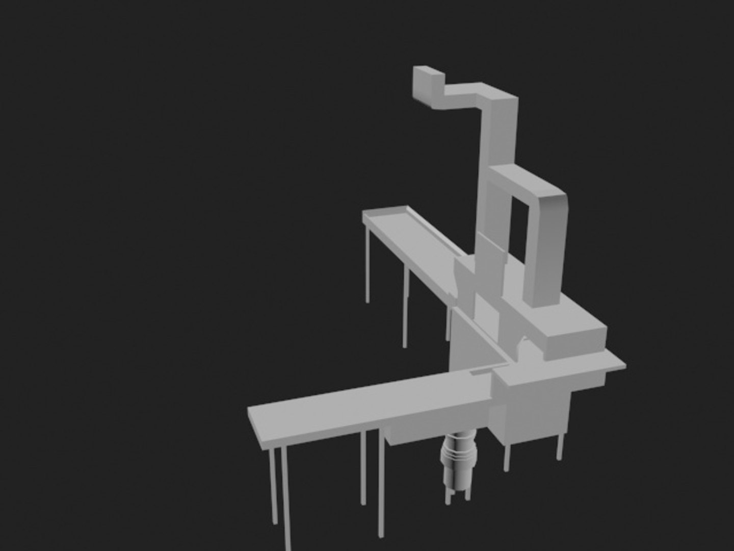 3d model industrial washing station