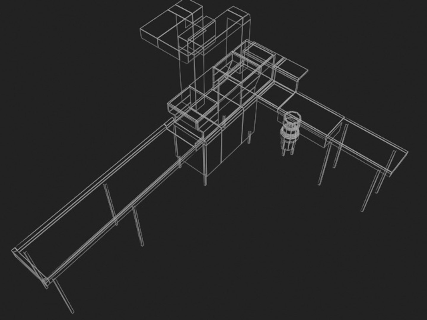 3d model industrial washing station