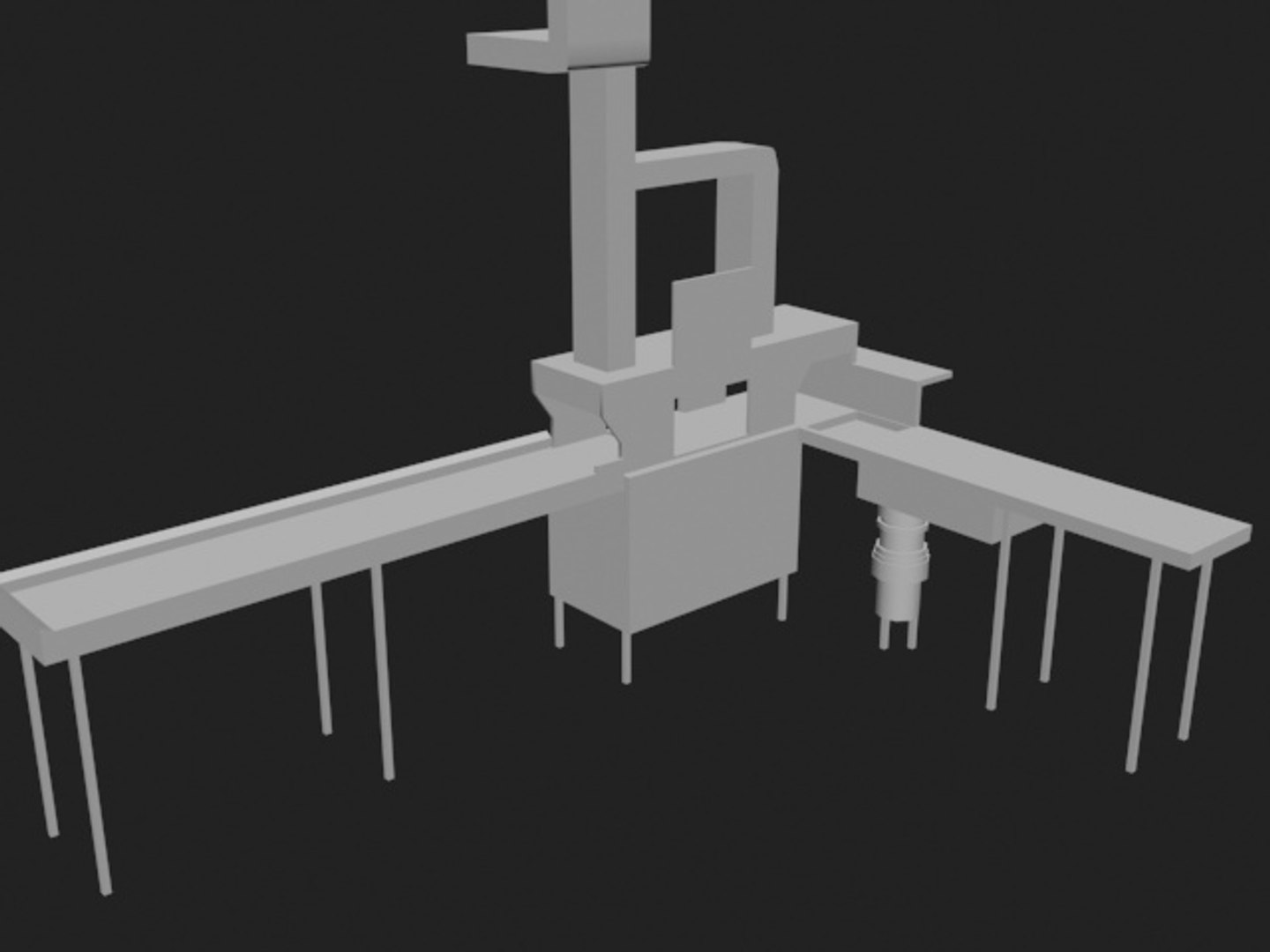 3d model industrial washing station