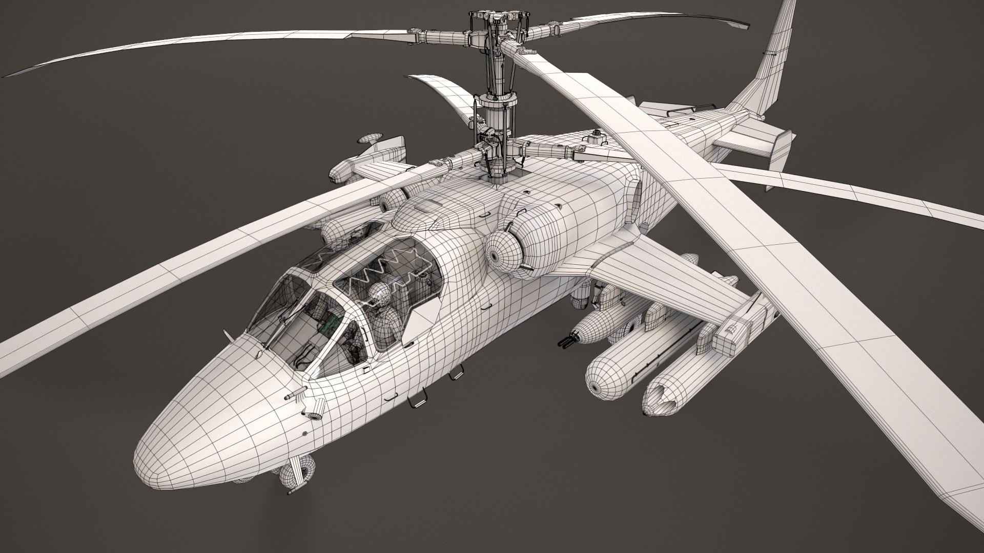 3D Kamov Ka-52 Alligator Camo Basic Animation model - TurboSquid 1979608