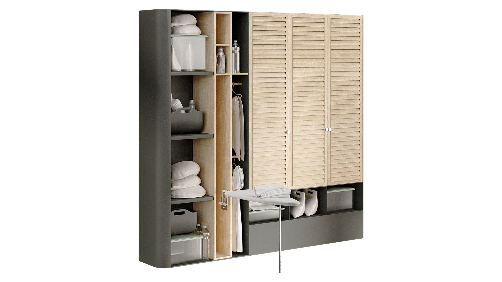 Storage Cabinet For Laundry Room 3D Model 3D Model - TurboSquid 2484294