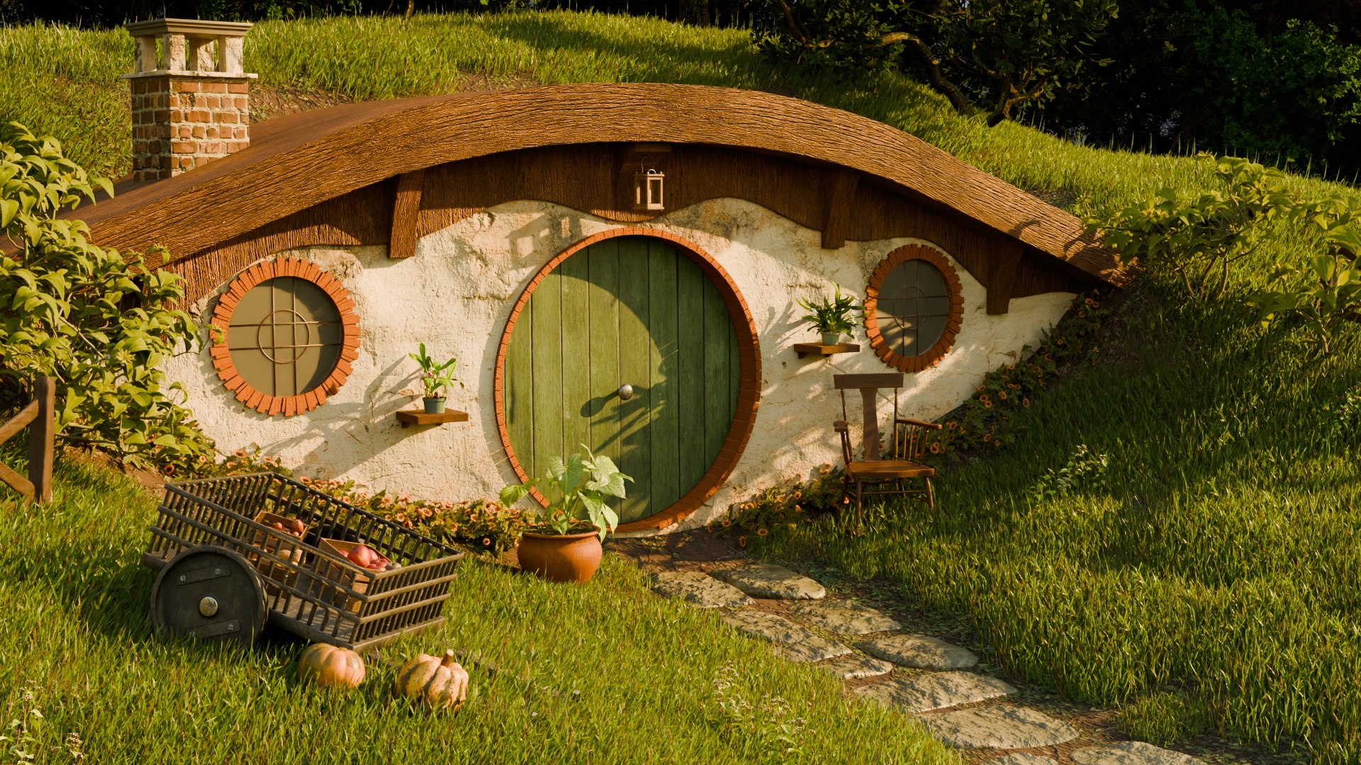 Hobbit House 3D - TurboSquid 2324255