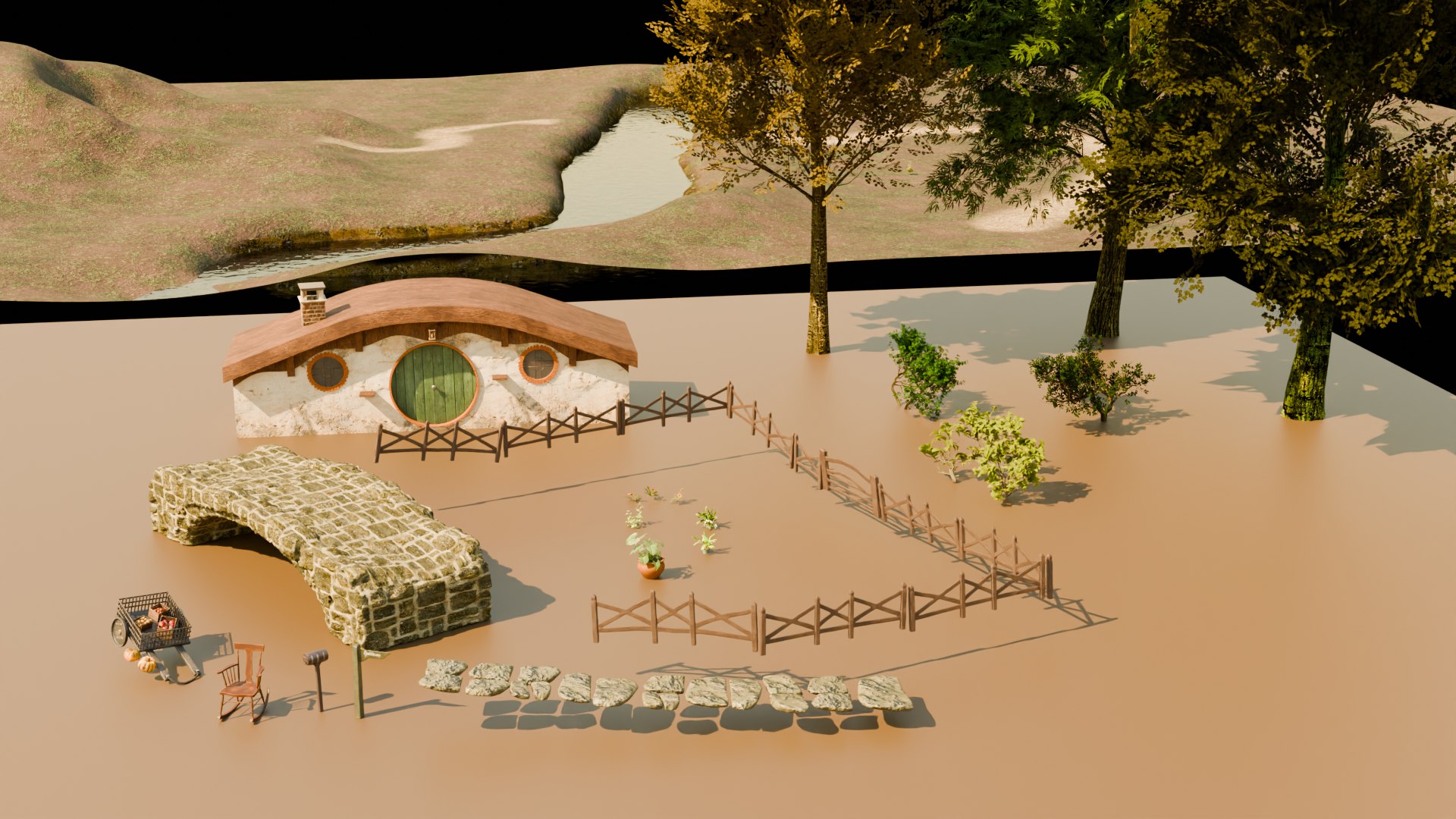 Hobbit House 3D - TurboSquid 2324255