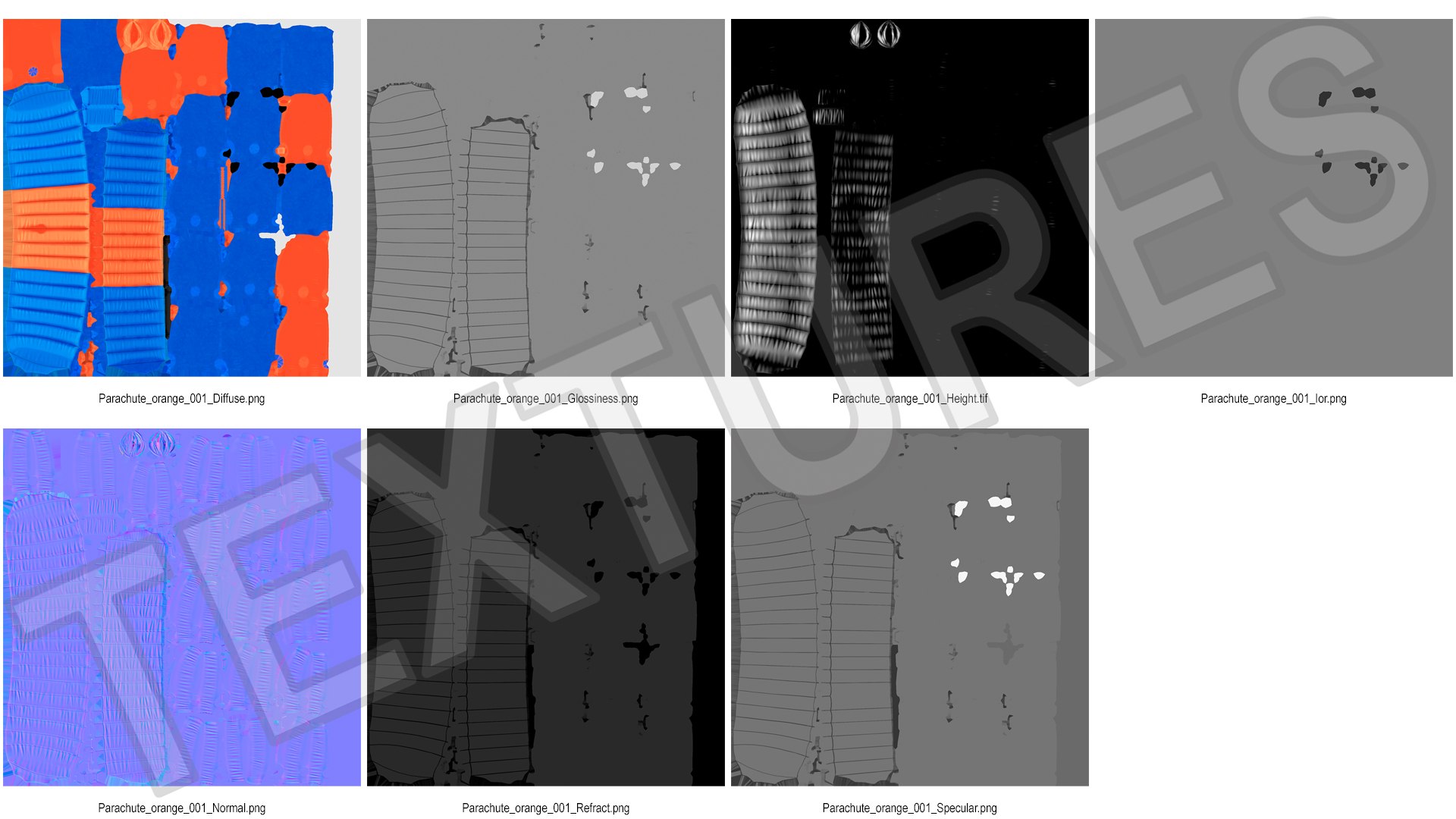 3d Ram Air Parachute Turbosquid 2219456