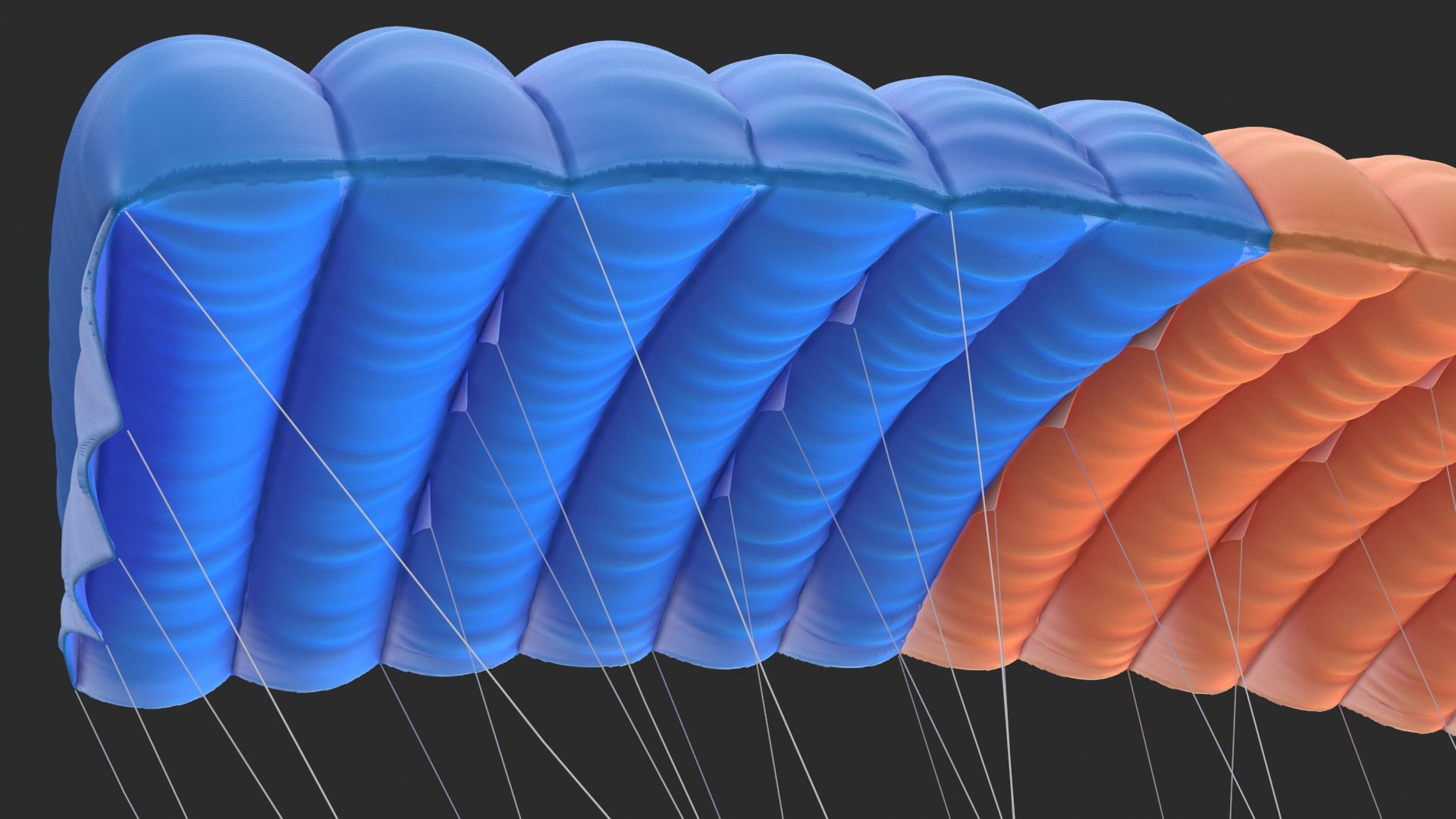 3D Ram Air Parachute - TurboSquid 2219456