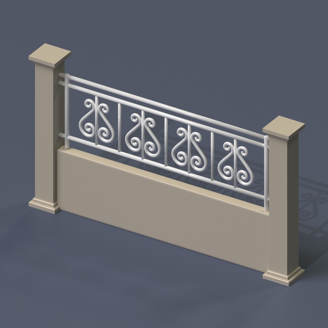 3D Fence Model - TurboSquid 2209237