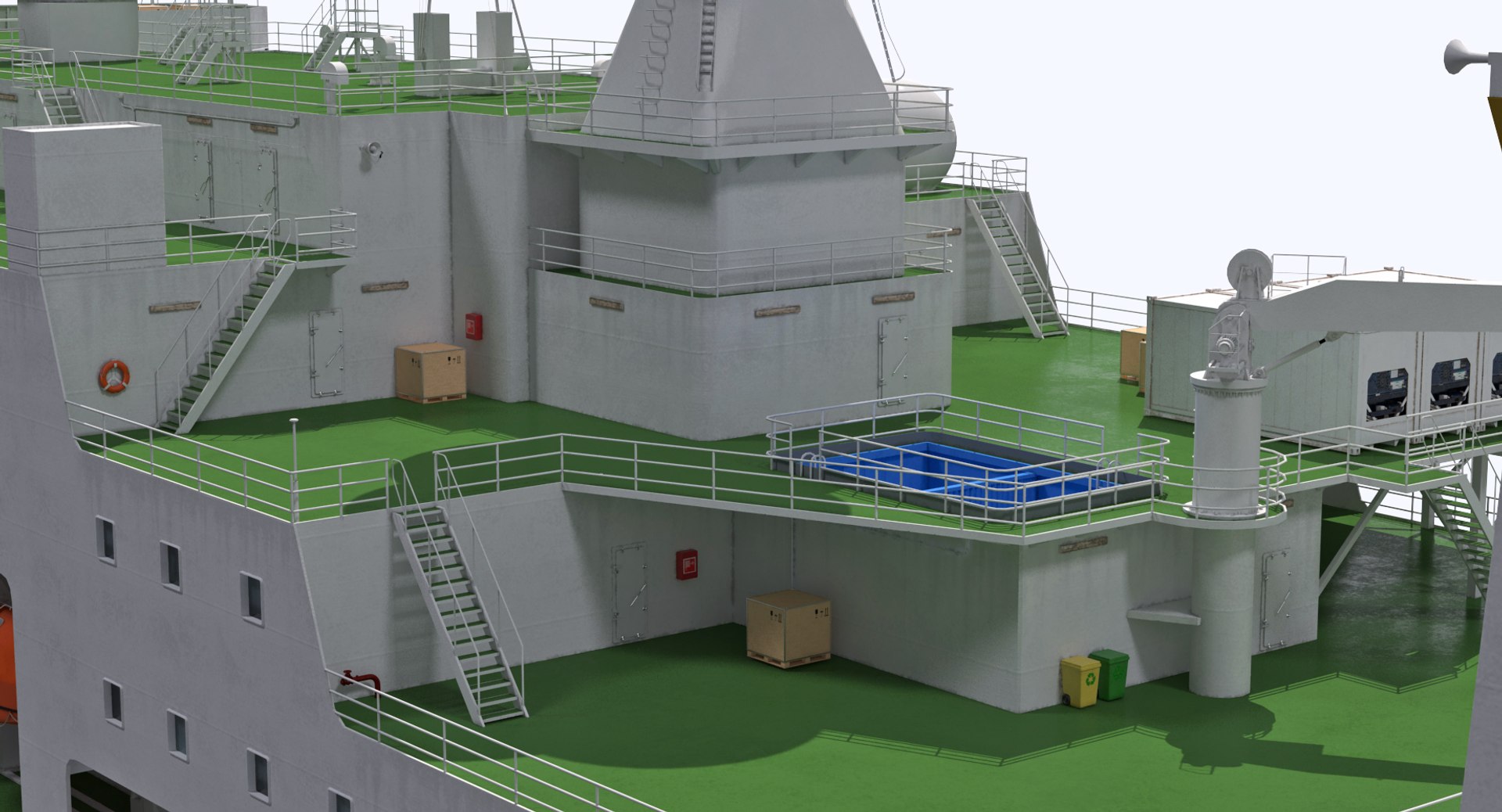 3D Rocket Launch Command Ship Model - TurboSquid 1240726