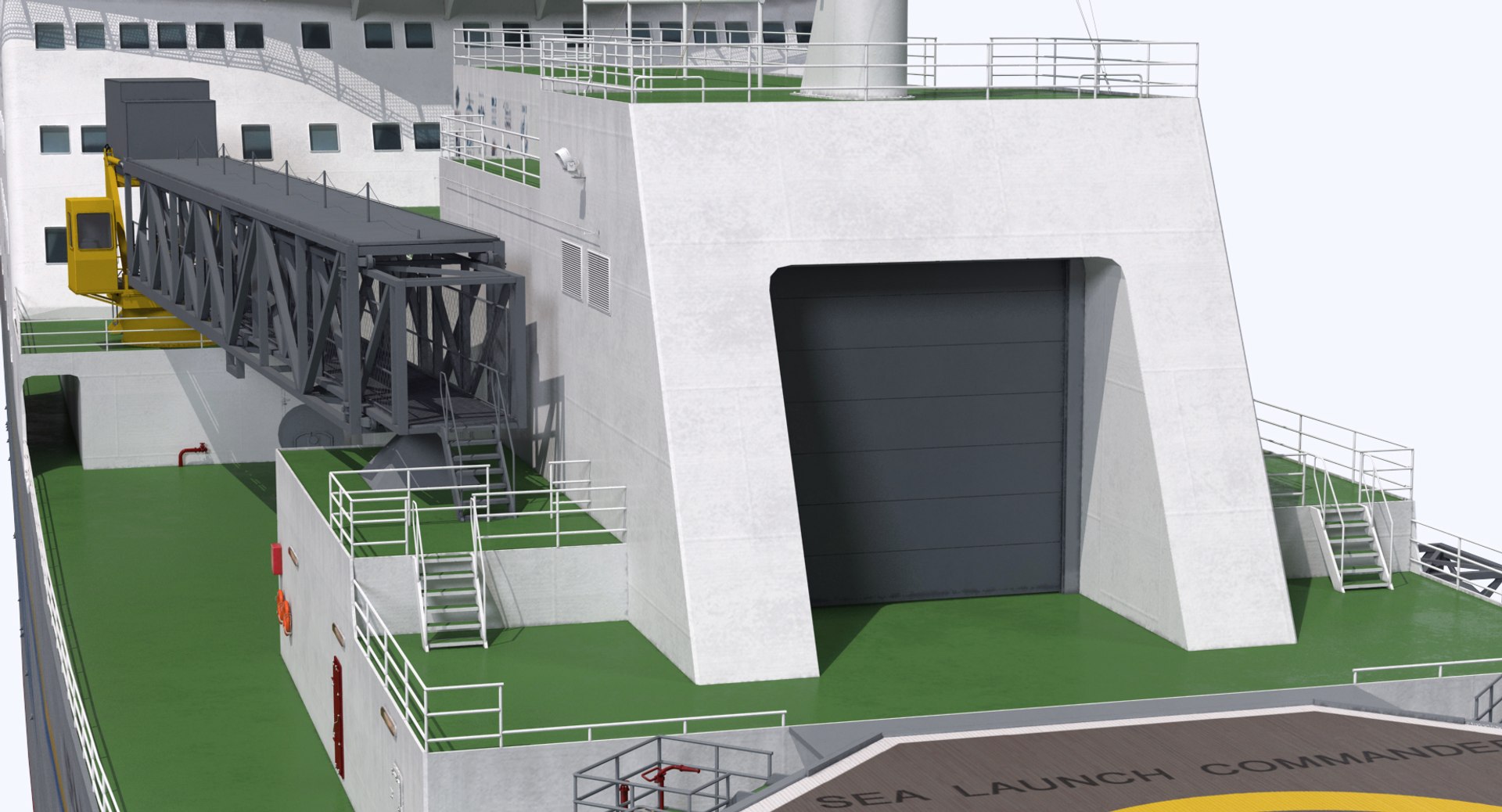 3D Rocket Launch Command Ship Model - TurboSquid 1240726