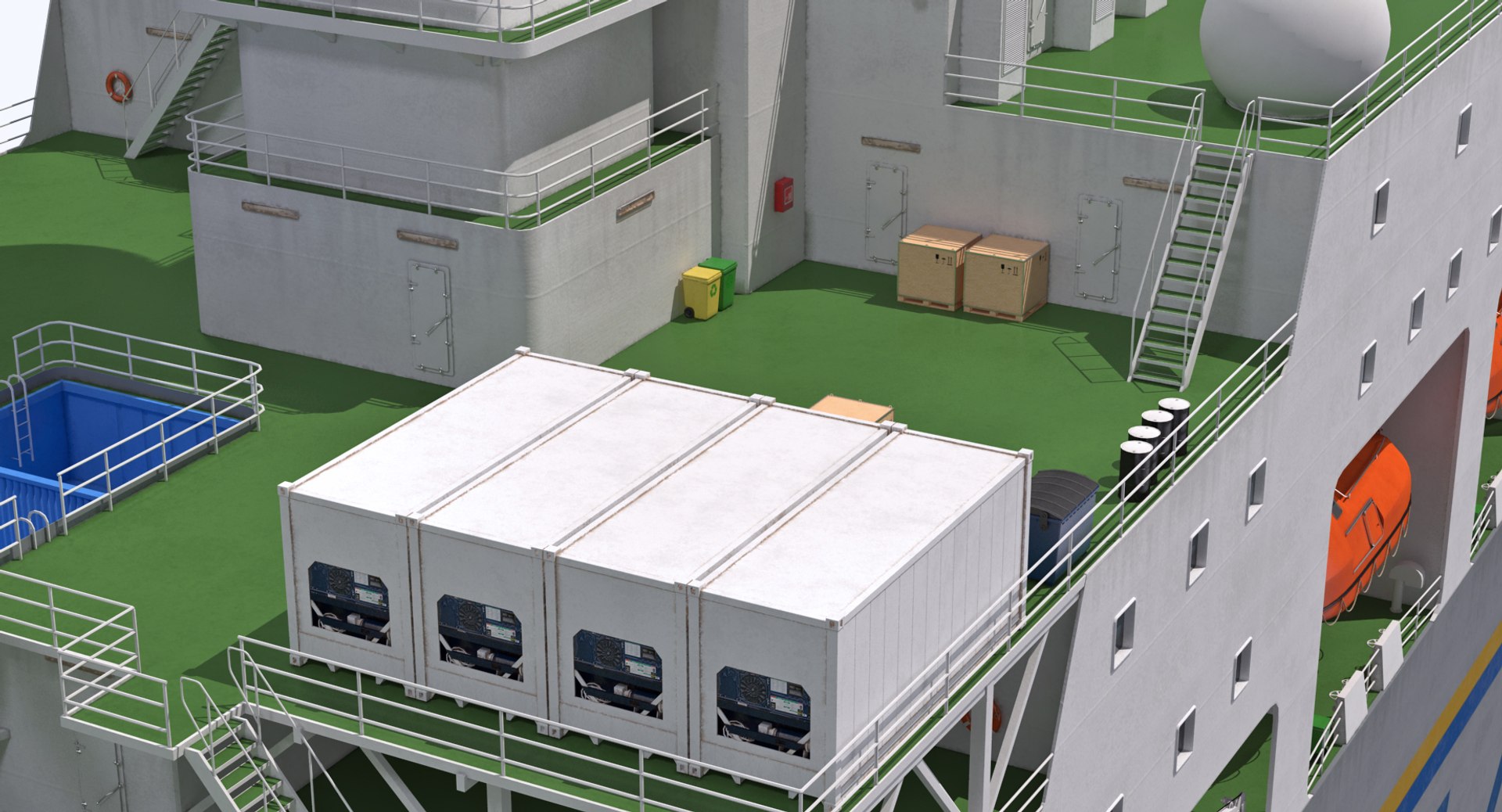 3D Rocket Launch Command Ship Model - TurboSquid 1240726