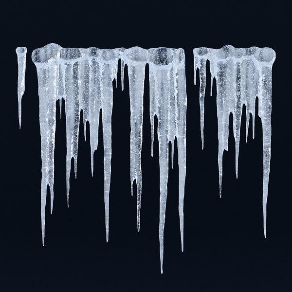 3d model icicle set