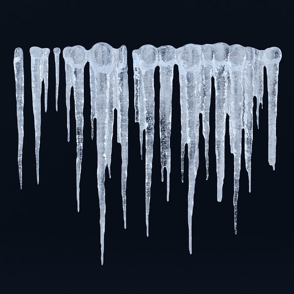 3d model icicle set
