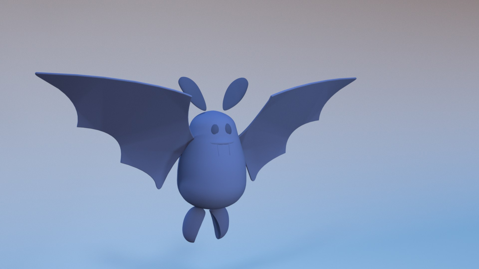 3D Looping Cute Cartoon Bat Wings - TurboSquid 1526075