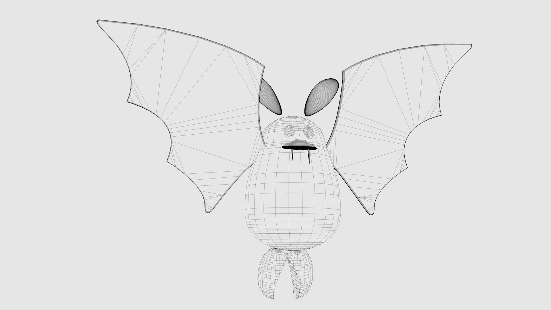 3D Looping Cute Cartoon Bat Wings - TurboSquid 1526075
