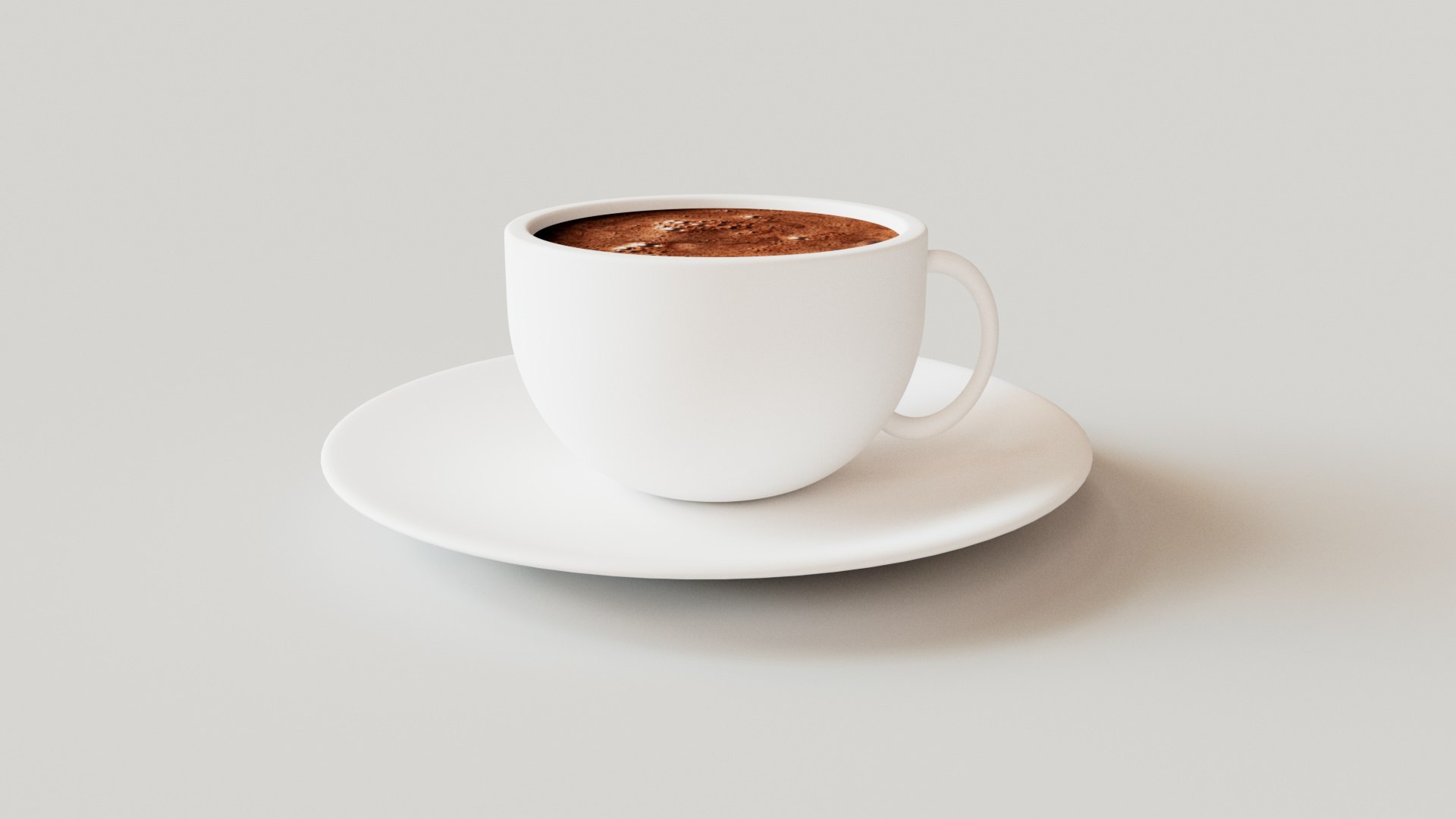 3D Cafe Hot Chocolate With Pattern - Includes Simple Drag And Drop ...