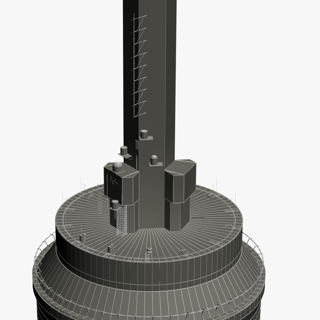 cn tower 3d model
