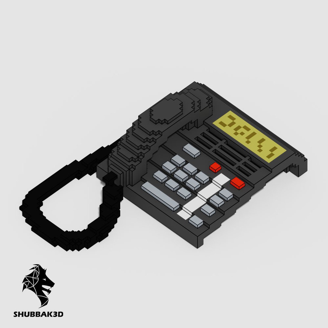 3D Voxel Electronics Pack 20 Items - TurboSquid 2022834