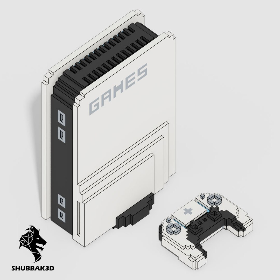 3D Voxel Electronics Pack 20 Items - TurboSquid 2022834