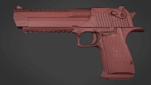 modelo 3d Desert Eagle con modificaciones y máscaras - TurboSquid 1782568