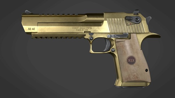Desert Eagle with Modifications and Skins 3D model - TurboSquid 1782568
