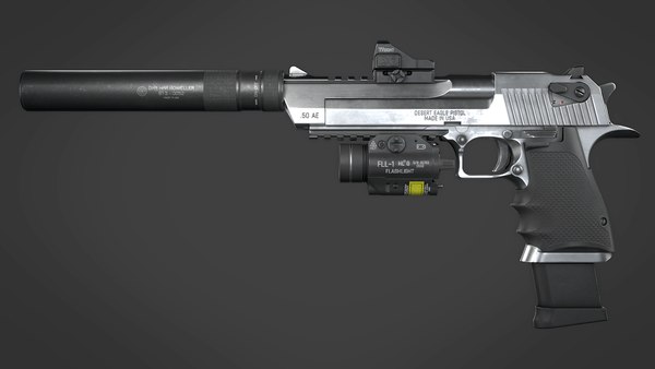 modelo 3d Desert Eagle con modificaciones y máscaras - TurboSquid 1782568