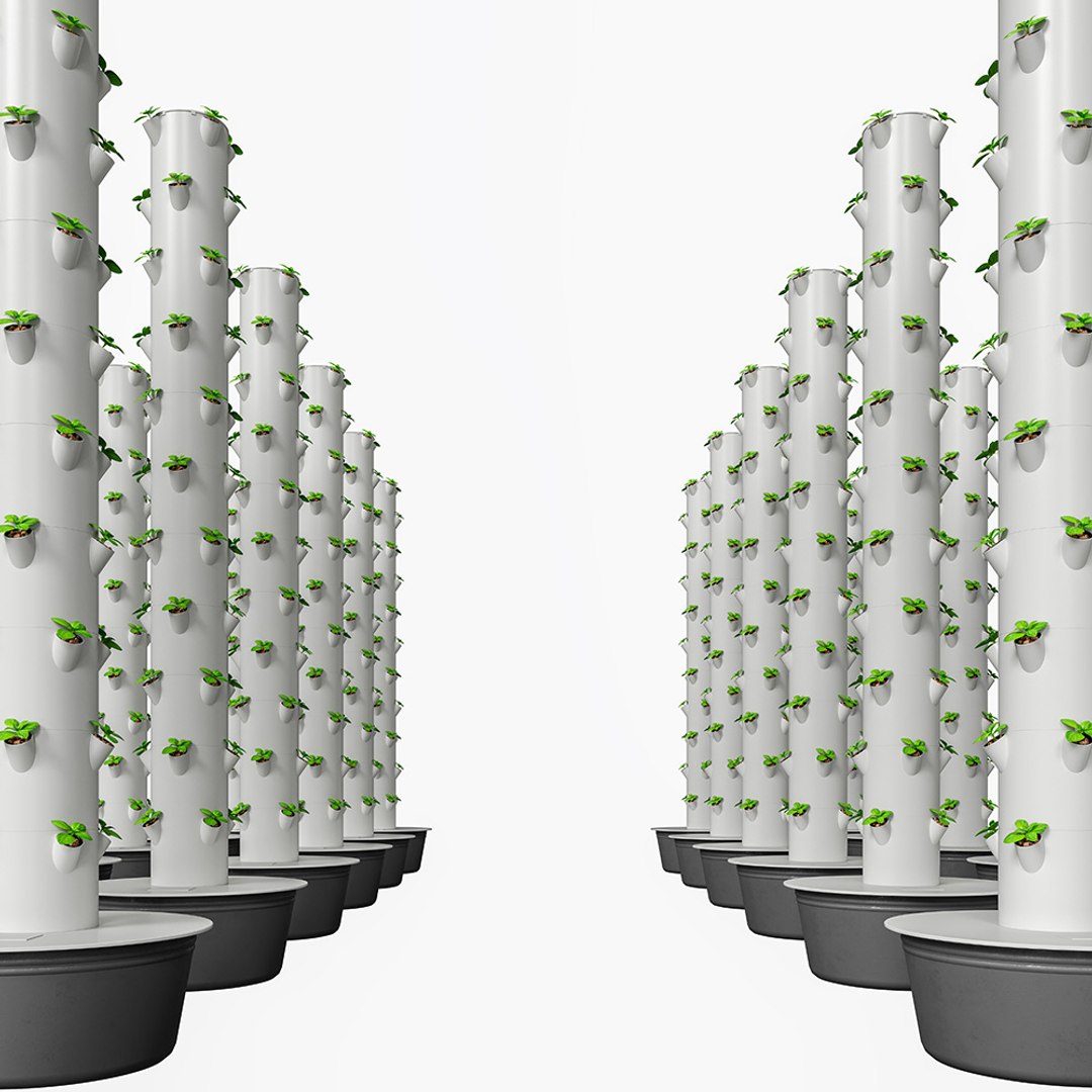 3D Aeroponics Tower - TurboSquid 1244059