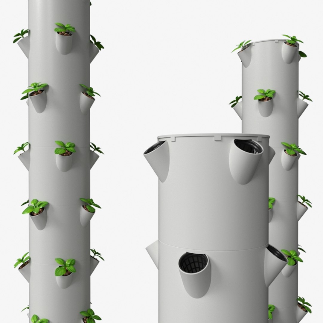 3D Aeroponics Tower - TurboSquid 1244059