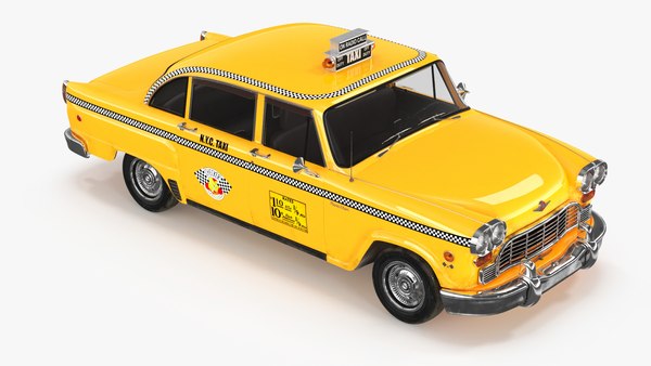 modelo 3d Taxi clásico Checker - TurboSquid 2230249
