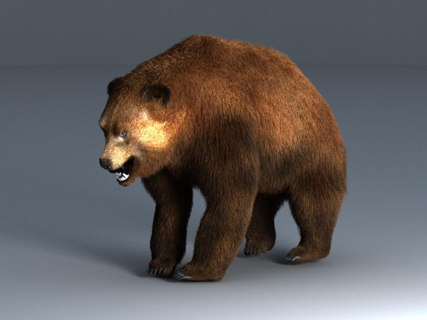 3ds Max Brown Bear