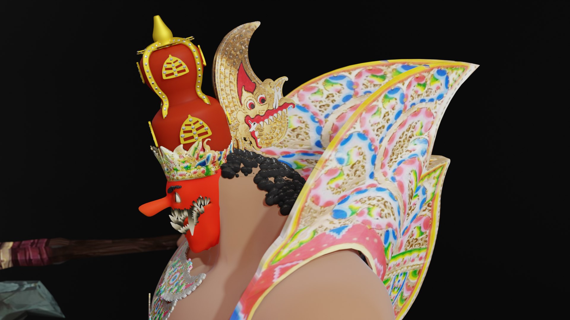 3D Rahwana Character Dewanagari Ravana Dasamuka - TurboSquid 2211086